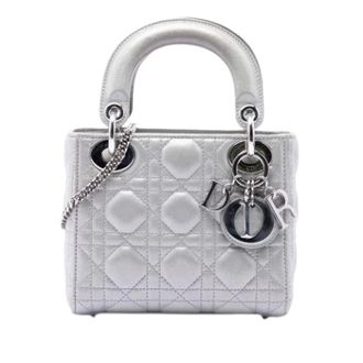 Dior Pre-owned Cuir sacs-dior - Femme - Pre-owned - Gris - Taille: ONE Size