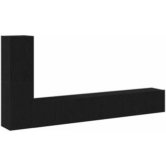 vidaXL Vidaxl - Ensemble meuble tv 3 pcs Ch&ecirc;ne noir 100 x 30 x 30 cm