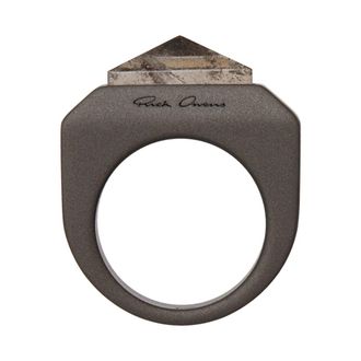 Rick Owens Kristall Pyramiden Ring - - Accessories - Damen - Braun - XS