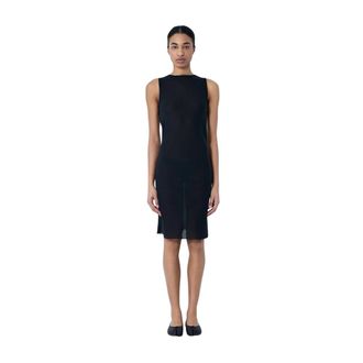Rier &Auml;rmelloses Mesh-Midikleid - - Dresses - Damen - Schwarzk - S