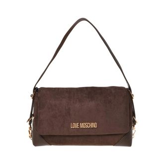 Love Moschino Femme, Sacs, Brun, Taille: ONE Size Sac Bandouli&egrave;re en Velours