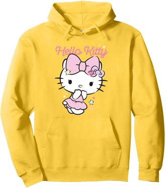 Hello Kitty Charmmy Stars S&uuml;&szlig;e Figur in klassischer Pose Pullover Hoodie
