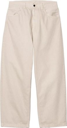 Carhartt Work in Progress Homme, Pantalons, Beige, Taille: W34 Pantalon en Denim Beige Coupe Large