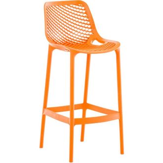 Clp Tabouret haut avec un design moderne avec des reproches de dos et de pied dans différentes couleurs colore : Orange