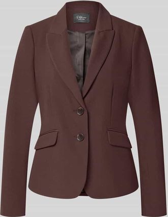 s.Oliver Black Label Slim Fit Kurzblazer mit Viskose-Anteil