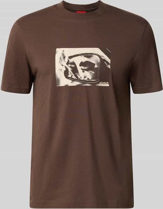 HUGO BOSS Regular Fit T-Shirt aus reiner Baumwolle Modell Dirom