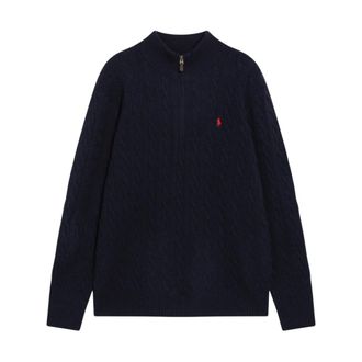 Polo Ralph Lauren Pull &agrave; Manches Longues - Homme - Sweatshirts et sweats &agrave; capuche - Bleu - Taille: L