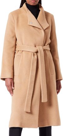 HUGO BOSS Womens Mokona Coat, Light/Pastel Brown239, 38