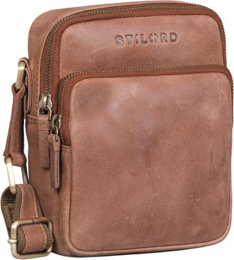 STILORD Maxi Umhängetasche Herren Leder Kleine Crossbody Bag Elegante Schultertasche für Freizeit Outdoor Herrentasche aus hochwertigem Echtleder, Farbe:messi