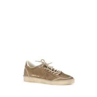 Golden Goose Womens Beige Calf Leather Bos Taurus Athletic Sneakers