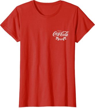Coca Cola Ware Enjoy Coca Cola Retro Lorbeerkranz T-Shirt