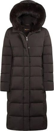 Moorer Femme, Manteaux, Brun, Taille: 38 FR Zagara-Kn Long Coat