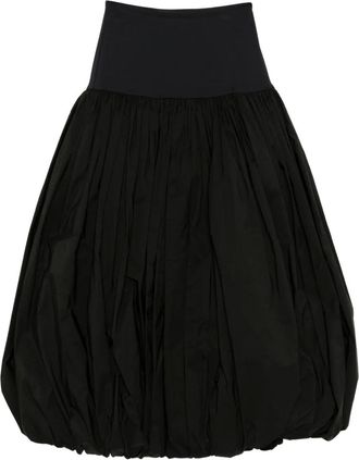 Vaquera Rock mit Falten - Schwarz