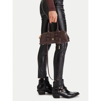 Pinko Handtasche PINKO Bowling Bag Baguette AI 25-26 PLTT 105334 A0QO Braun