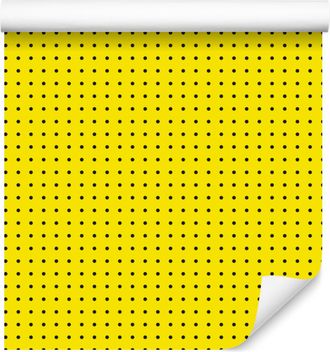 OEM Carta Da Parati A Pois Gialli, Con Centro Giallo Per Soggiorno E Camera Da Letto, 50x1000 Cm