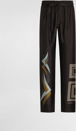 Dolce & Gabbana Geometric-print Twill Jogging Trousers - Mann Hosen Und Shorts Multicolor 56