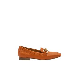 Mara Bini Hammered Leather Moccasin - - Shoes - Damen - Orange - 36 EU