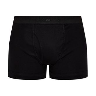 Tom Ford Homme, Sous-v&ecirc;tements, Noir, Taille: XS Boxer en coton avec logo