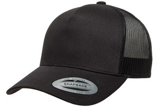 Yupoong Herren Yp Classics 5-Panel Retro Trucker Cap Hut, Schwarz, Einheitsgr&ouml;&szlig;e