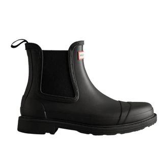 Hunter Commando Chelsea Stiefel Schwarz Wasserdicht - - Shoes - Damen - Schwarzk - 36 EU