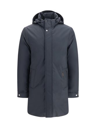 Moorer Mens Down Jacket Vermont Ads Dark Blue Outer: Polyester