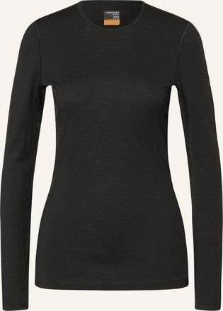 Icebreaker Funktionsw&auml;sche-Shirt 200 Oasis Aus Merinowolle schwarz