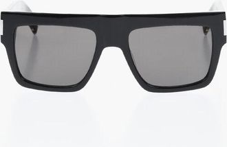 Saint Laurent Solid Color Lenses with Squared Sunglasses size Unica
