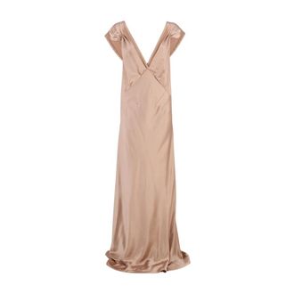 Saint Laurent Rosa Seidenkleid - - Dresses - Damen - Rosa - XL