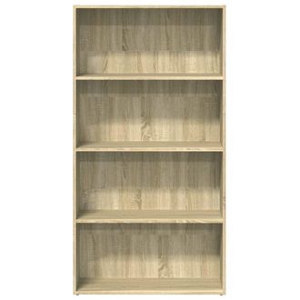 Generic Aufbewahrungs-B&uuml;cherregal, Vertikaler Offener Regal-Organizer, B&uuml;cherregal aus Holzwerkstoff f&uuml;r Wohnzimmer, Schlafzimmer, B&uuml;ro (Sonoma-Eiche 12)
