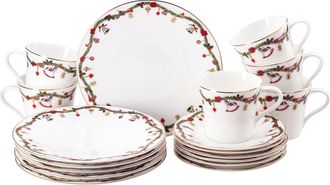 Hutschenreuther Nora Christmas Set 18-teilig, 02048-726037-28421, Mehrfarbig