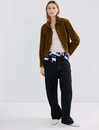 Mango Jean balloon taille basse bleu - Femme - 32 - MANGO