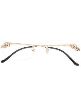 Cartier lunettes de vue Panth&egrave;re &agrave; monture rectangulaire - Or
