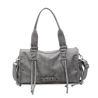 Generic Sac &agrave; bandouli&egrave;re simple en cuir synth&eacute;tique avec boucle de ceinture de couleur unie - Grande capacit&eacute; - Sac &agrave; bandouli&egrave;re vintage - Sac &agrave; main pour l