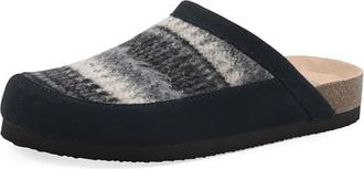 White Mountain White Mountain Sabots Benday Comfort-Molded Footbed, bleu/multicolore, 35 EU