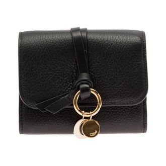 Chlo&eacute; Portefeuille Tri-Fold Alphabet - Femme - Accessoires - Noir - Taille: ONE Size