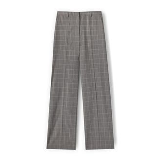 Motivi Palazzo-Hose mit Prince-of-Wales-Muster - - Trousers - Damen - Grau - L