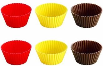 Tescoma Delicia Silikon-Backförmchen, 9 cm, 6 Stück