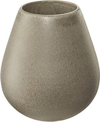 ASA 91033171 ease Vase, Steingut, Braun
