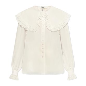 Chlo&eacute; Seidenhemd - - Blouses & Shirts - Damen - Wei&szlig; - M