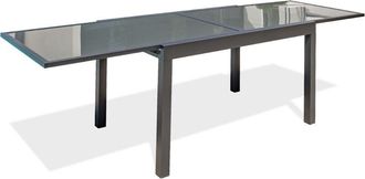 DCB Garden Dcb Garden - tolede - Table de jardin 10 places en aluminium et plateau verre