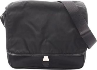 Prada unisex, Pre-owned, Noir, Taille: ONE Size Sac bandouli&egrave;re en nylon Pre-owned