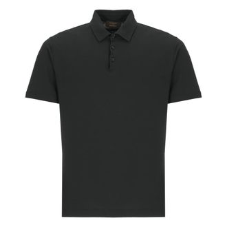 Zanone Kurz&auml;rmeliges Poloshirt - - Tops - Herren - Schwarzk - M