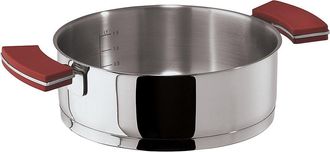 Sambonet Bratentopf 20 cm 12 OClock Edelst./Silikon rot