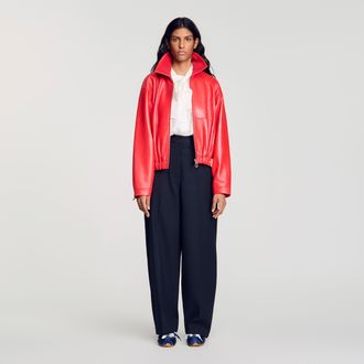 Sandro Blouson en cuir