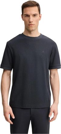 Joop Homme, Tops, Bleu, Taille: XL T-shirt &agrave; texture graphique