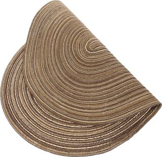 BESPORTBLE Japanisches Ovales Tischset aus Handgewebtem Hitzebest&auml;ndigem und Rutschfestem Bastgeflecht Anti rutschende Platzmatte f&uuml;r Esstisch Bauernhaus dekor V