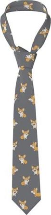 Generic Cravate Pour Homme Adorables Chiots Corgi Classique Tie &Eacute;troit Cravate Pour Hommes Pour C&eacute;l&eacute;brations Mariage Remise De Dipl&ocirc;me