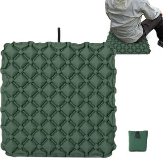 Generico Aufblasbares Sitzkissen, aufblasbares Sitzkissen, tragbare Matte zum Autofahren, Camping, Stadion, Verwendung im Schlafzimmer, Schreibtisch, LKW