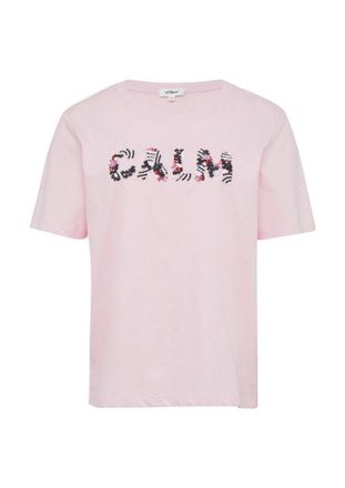 s.Oliver Kurzarmshirt T-Shirt Jersey-T-Shirt im Relaxed Fit mit Artwork