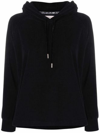 Circolo 1901 hoodie en coton mélangé à patch logo - Noir